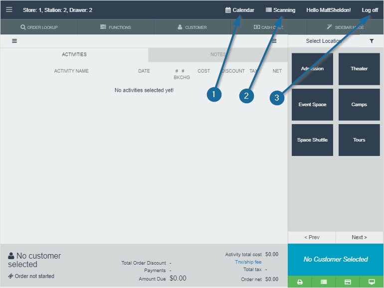 Ascent POS Interface - Overview