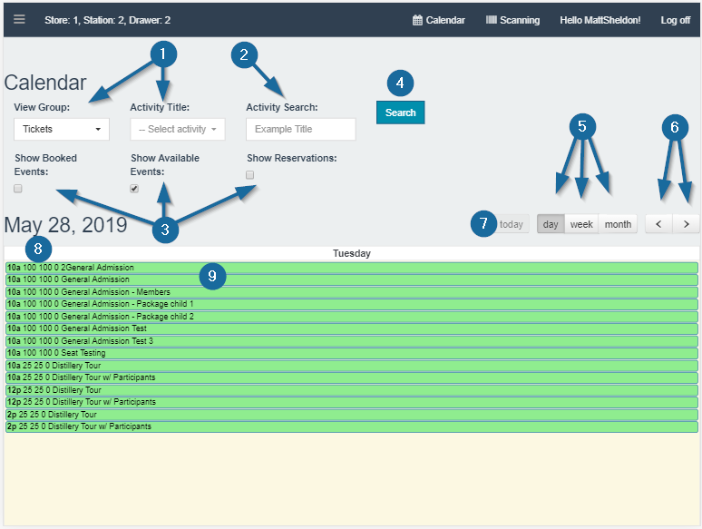 Ascent: How to Use the Master Calendar in POS